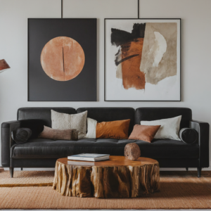 25 Black and Rust Living Room Ideas » ComfyIdeas.com