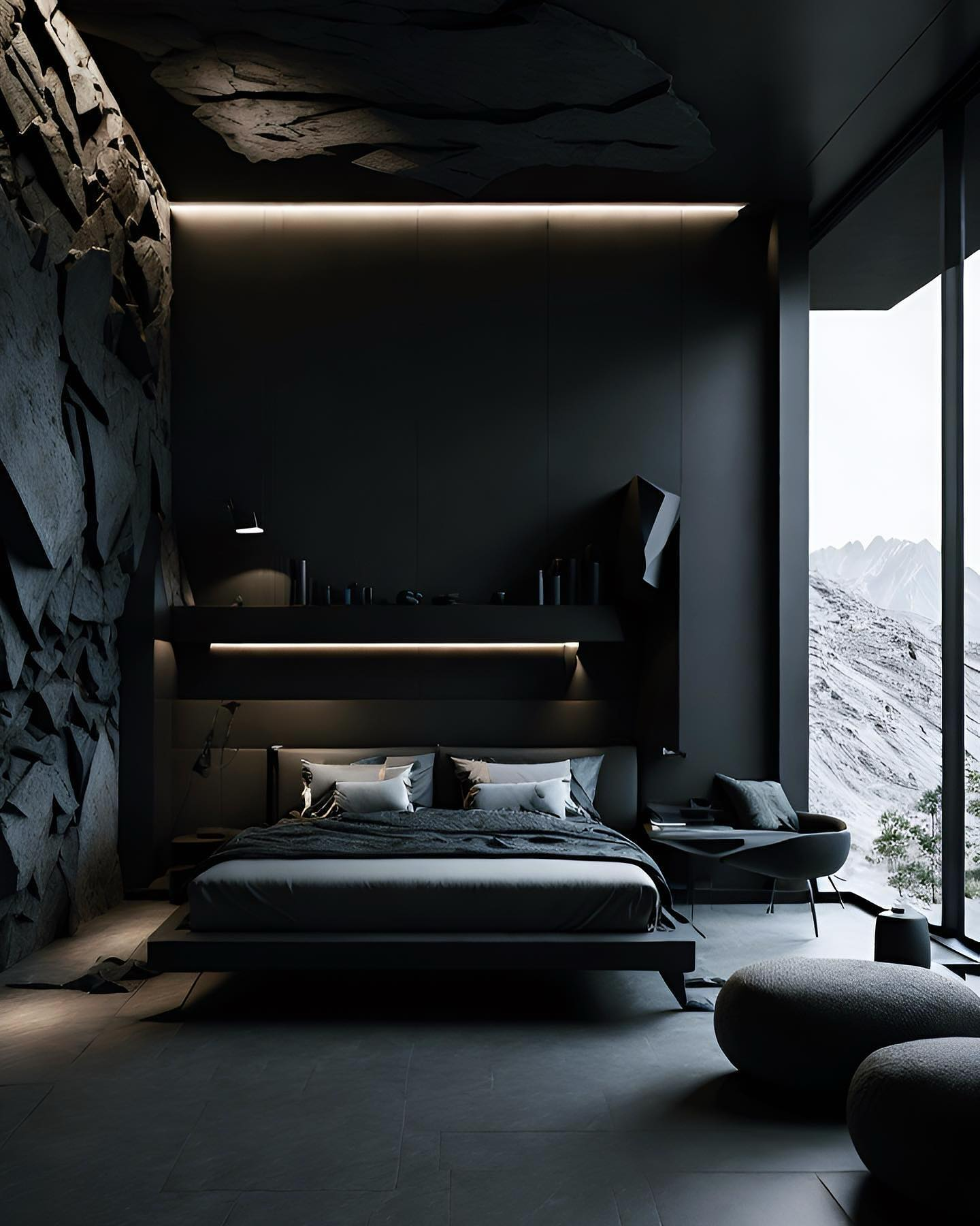 30 Dark Minimalist Bedroom Ideas Perfect to Implement » ComfyIdeas.com