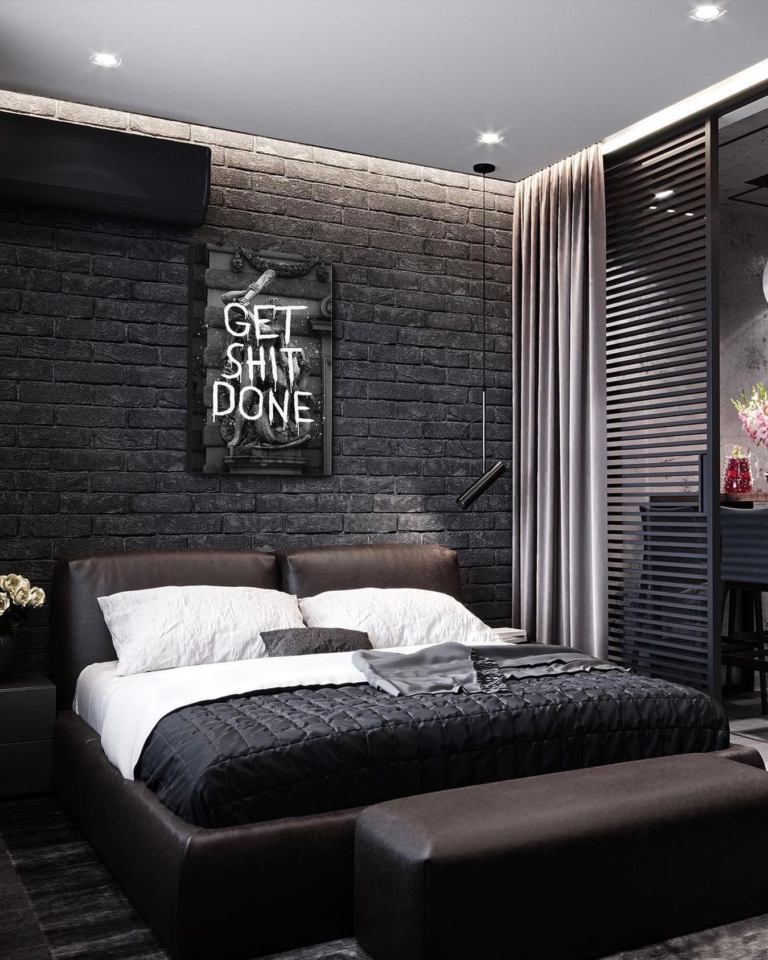 30 Dark Minimalist Bedroom Ideas Perfect to Implement » ComfyIdeas.com