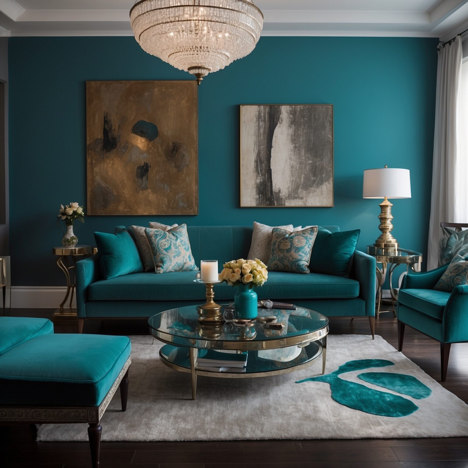 15 Perfect Teal Living Room Ideas to Transform Your Space » Comfy Ideas