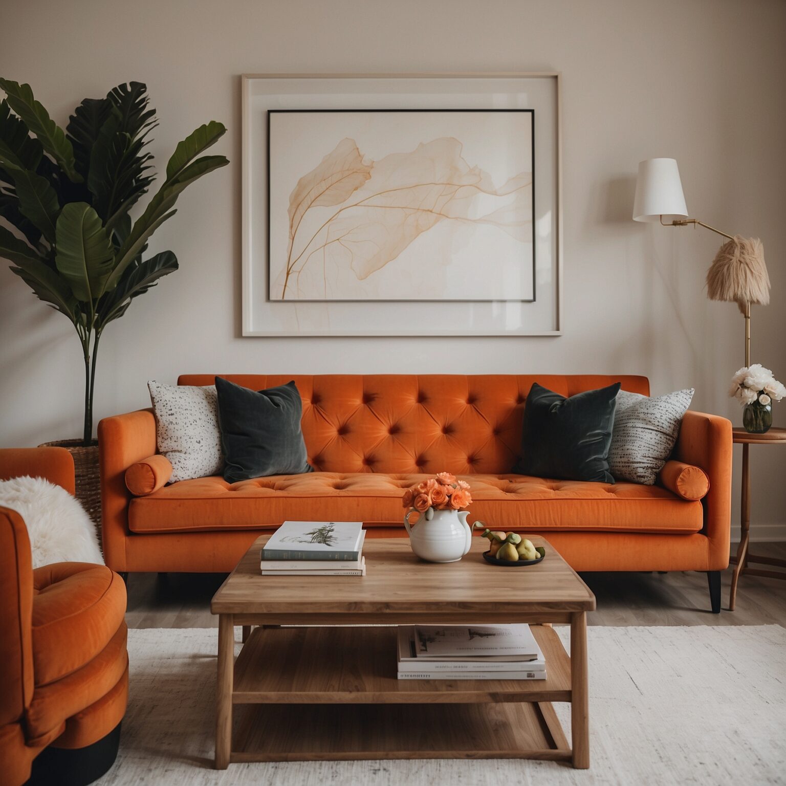 20 Orange Couch Living Room Ideas to Inspire Your Space » Comfy Ideas