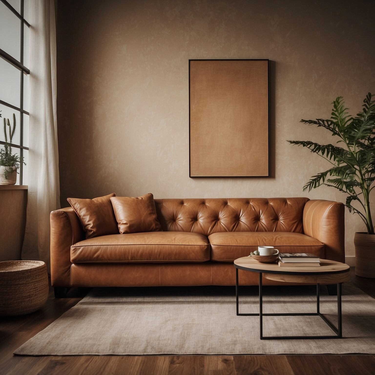 25 Tan Leather Couch Living Room Ideas: Inspiration for Your Home ...