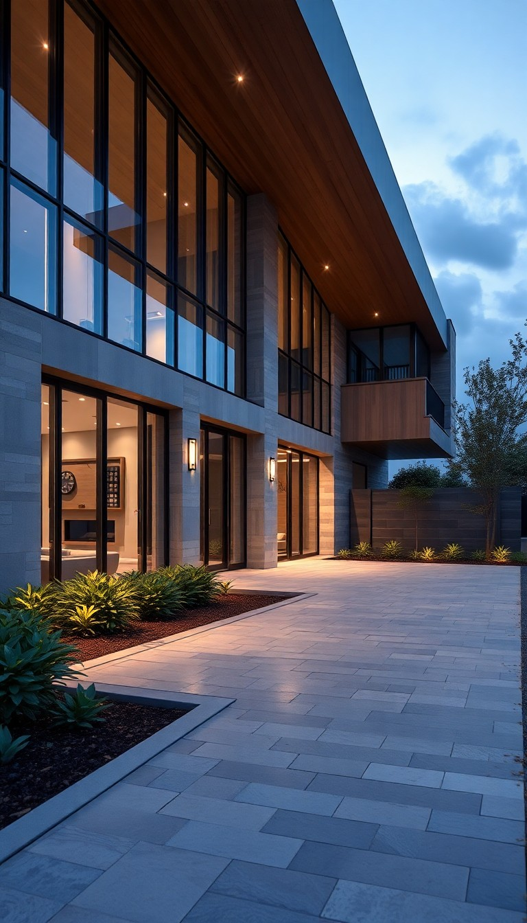 24 Modern Driveway Ideas » Comfy Ideas