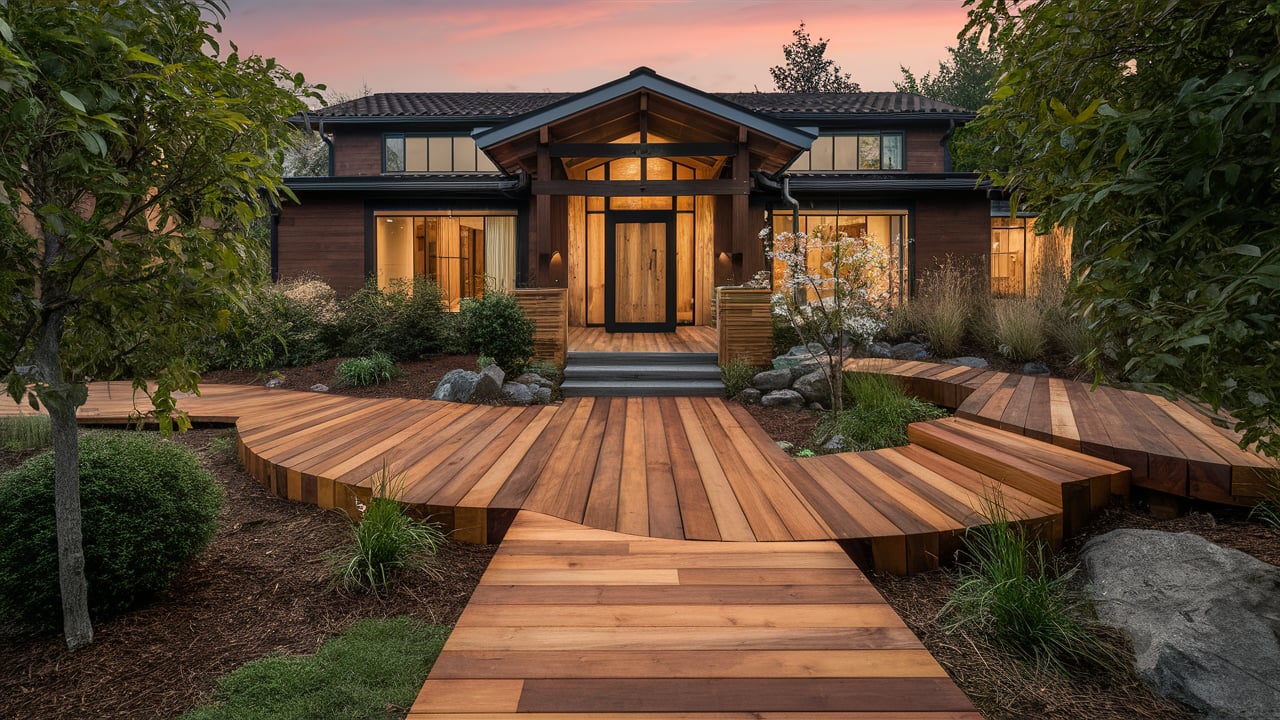 20 Wood Walkway Ideas to Elevate Your Garden Pathways » Comfy Ideas