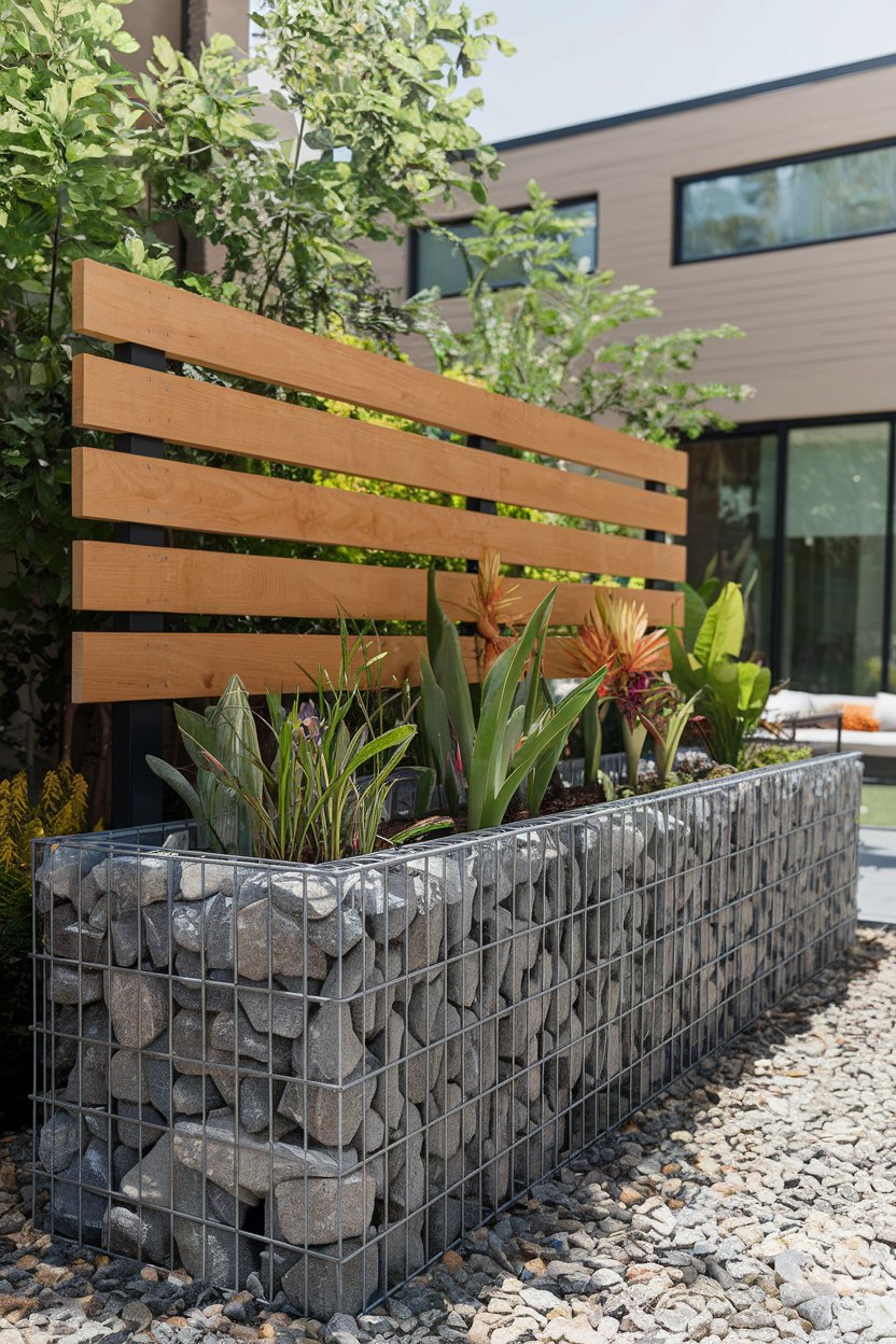 22 Gabion Garden Ideas: Transform Your Outdoor Space with Style ...