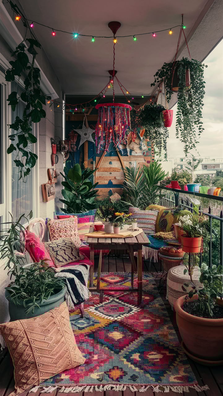 40 Boho Chic Balcony Decor Ideas: Transform Your Outdoor Space » Comfy ...