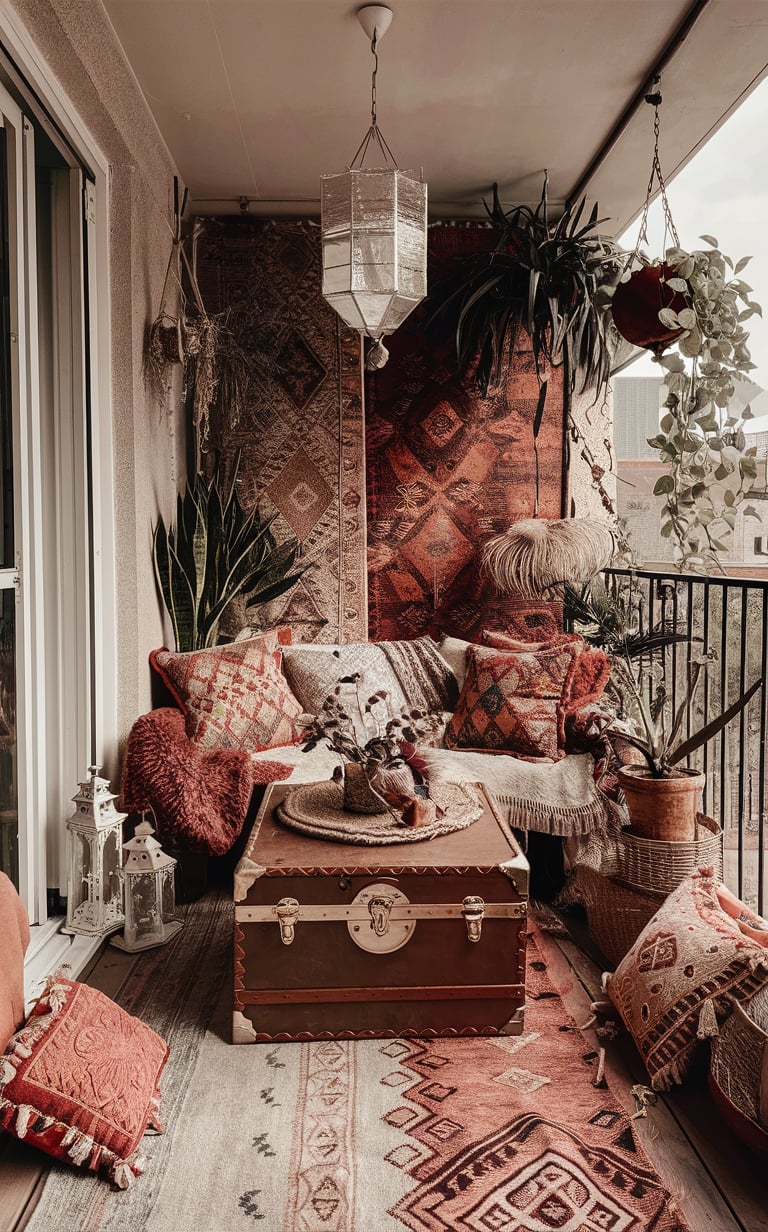 40 Boho Chic Balcony Decor Ideas: Transform Your Outdoor Space » Comfy ...