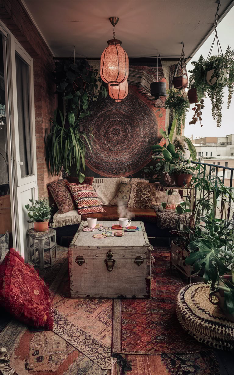 40 Boho Chic Balcony Decor Ideas: Transform Your Outdoor Space » Comfy ...