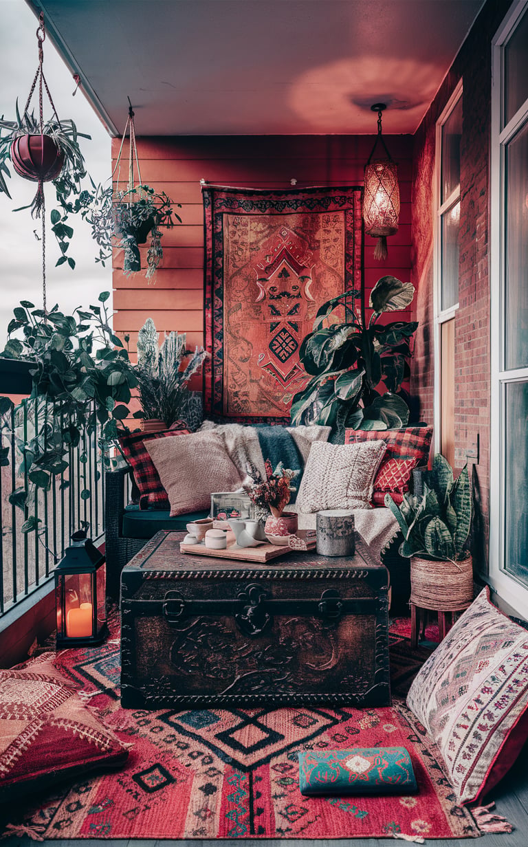 40 Boho Chic Balcony Decor Ideas: Transform Your Outdoor Space » Comfy ...